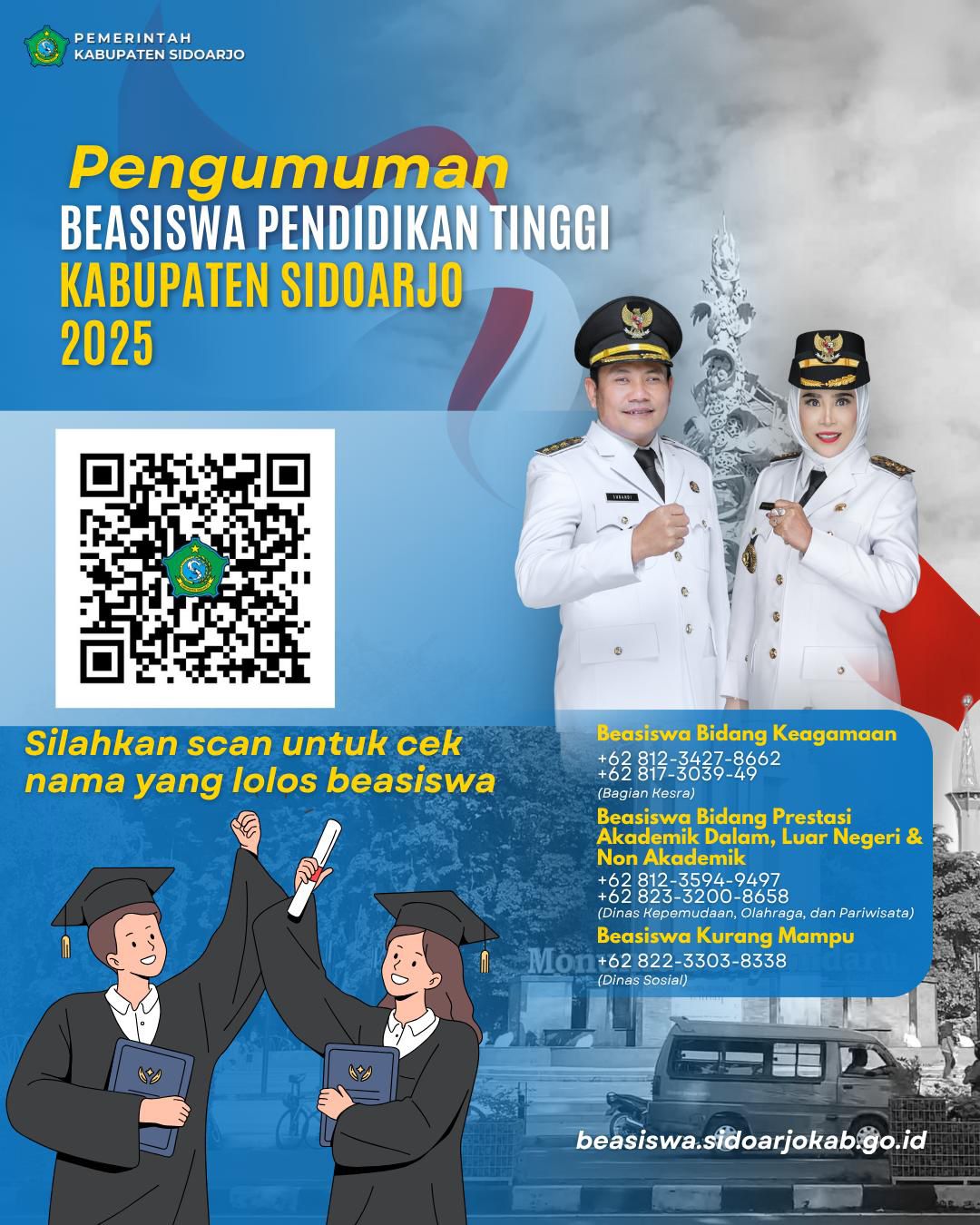 Kabar Gembira! Pemkab Sidoarjo Umumkan Ribuan Penerima Beasiswa Pendidikan Tinggi 2025 | Metrotoday